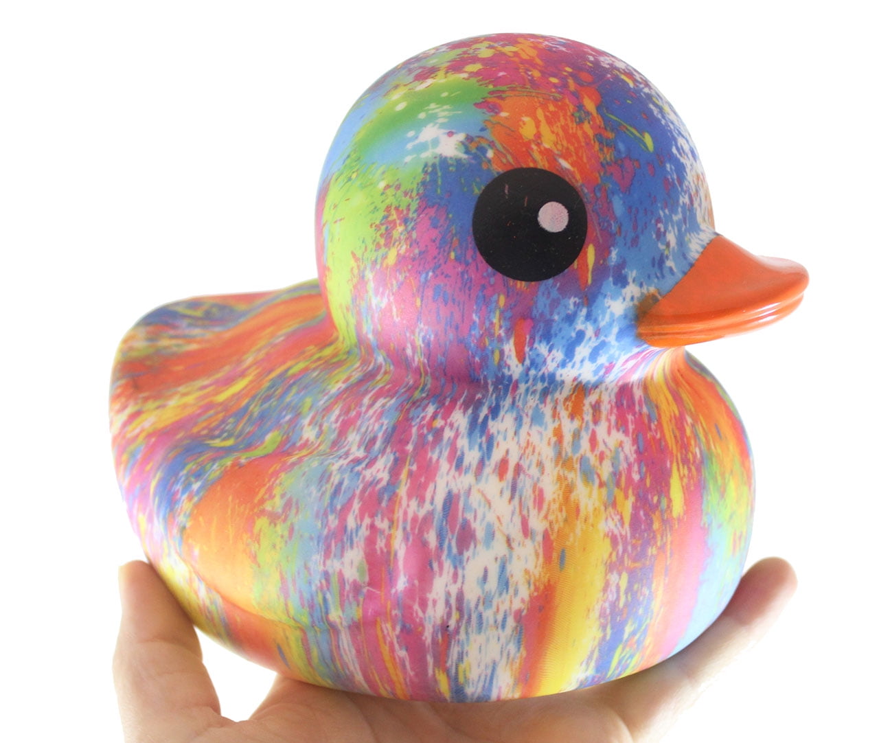 1 Jumbo Splatter Paint Pattern Rubber Ducks - Rubber Duckies - Cute ...