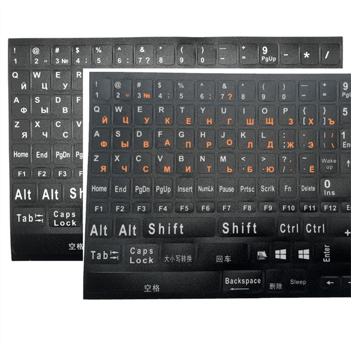 1 * Keyboard Sticker-Black - Walmart.com