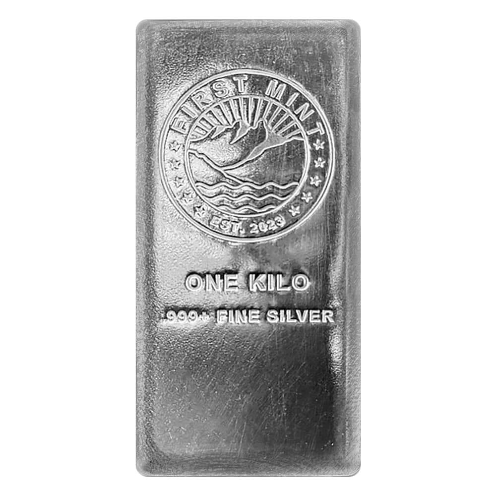 1 Kilo First Mint Silver Cast Bar .999 Fine - Walmart.com