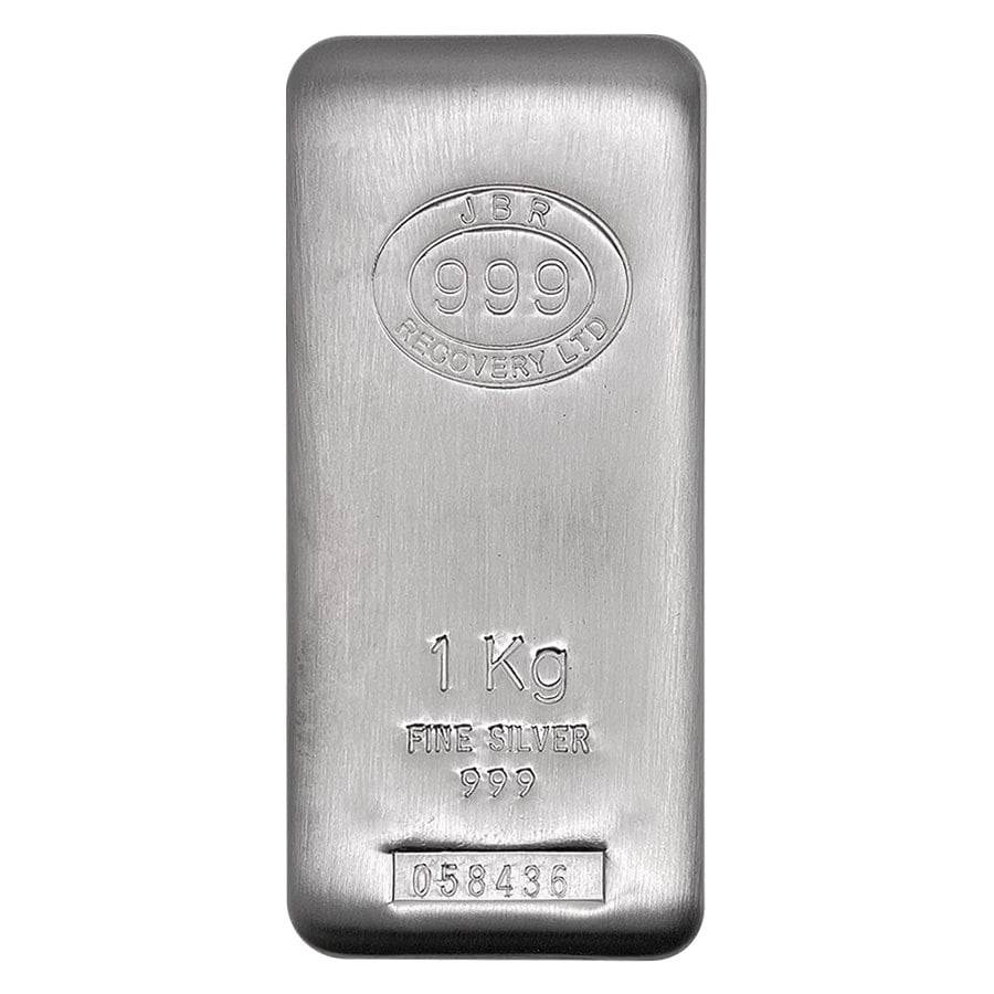 1 Kilo JBR Silver Bar .999 Fine - Walmart.com