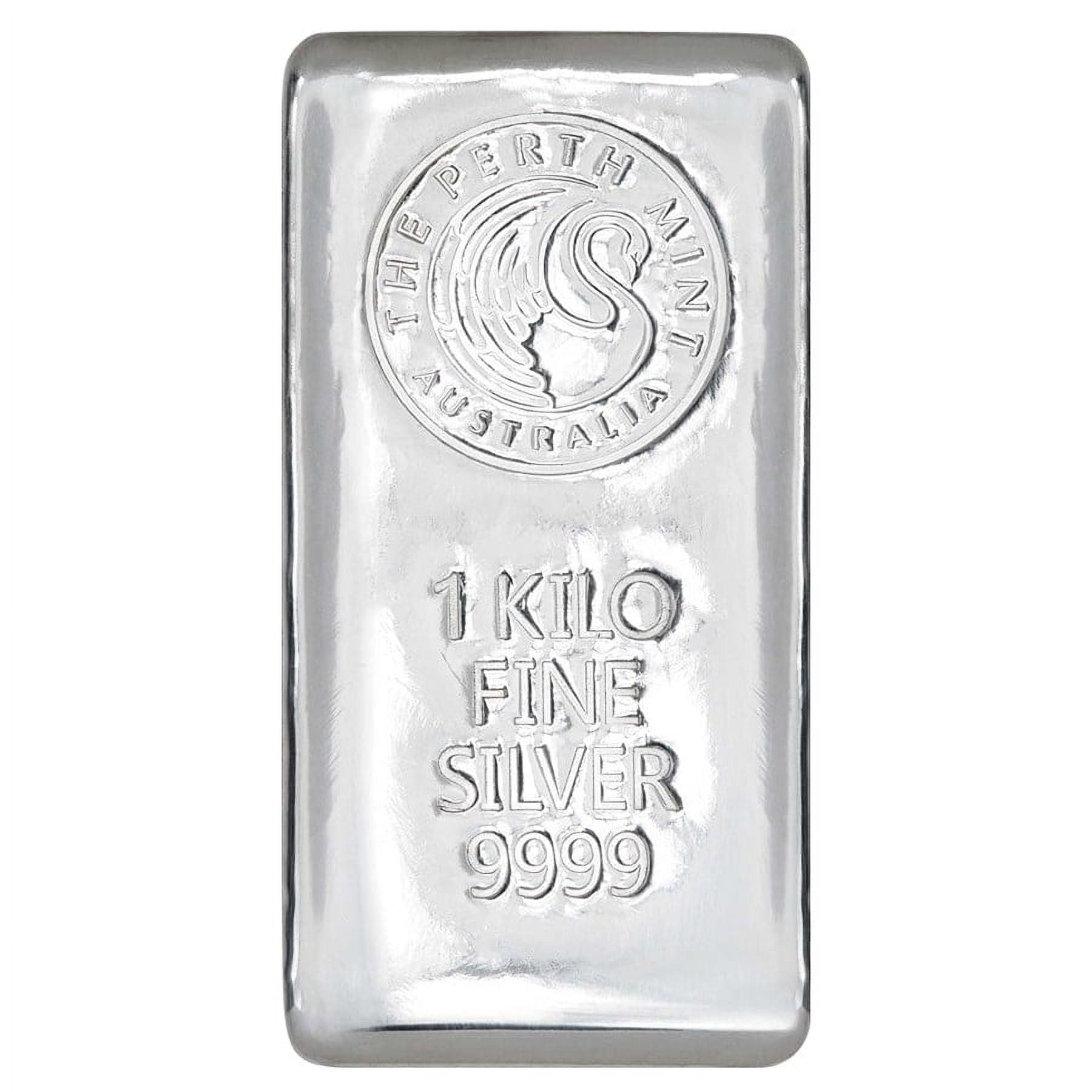 Perth Mint 1 Kilo Silver Bullion Bar .9999 Fine - Walmart.com