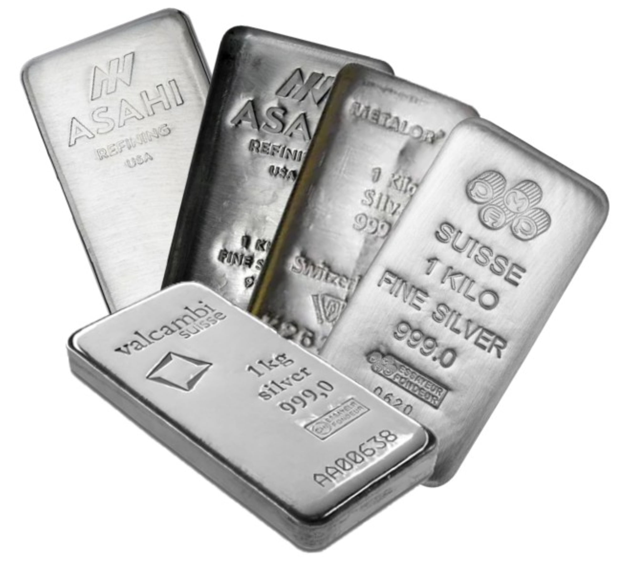 1 Kilo Random Brand Silver Bar 0.999 Fine - Walmart.com