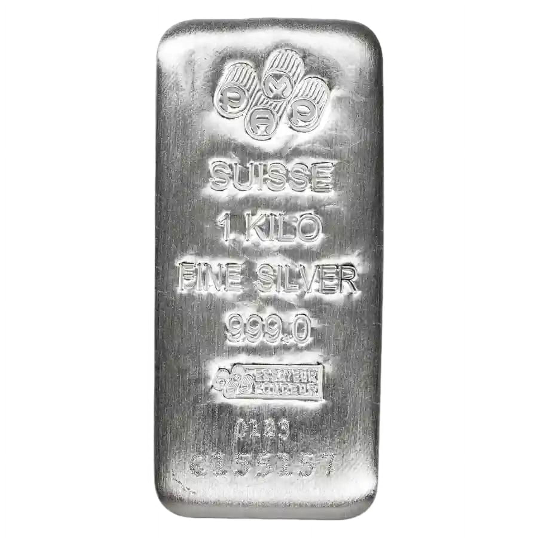 PAMP Suisse 1 Kilo Pure Silver Bullion Bar - Walmart.com