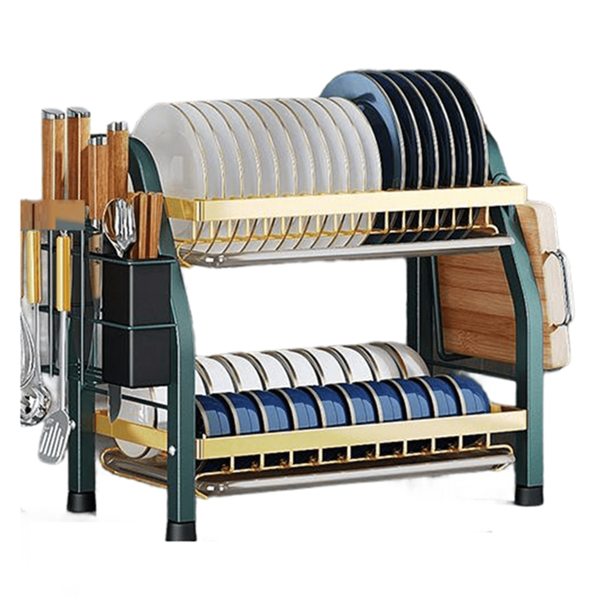 1 * Kitchen Countertop Bowl Rack(excluding products on shelves)-Green ...