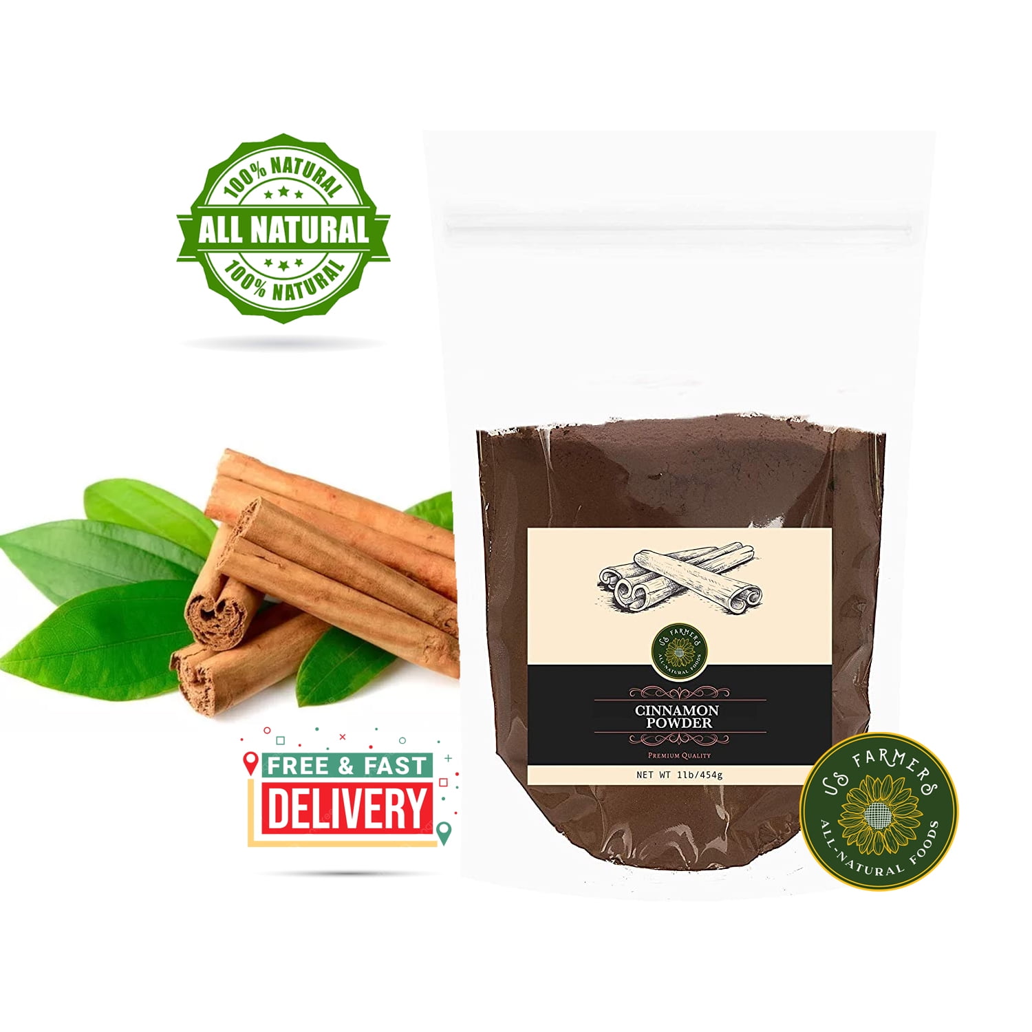 1 LB ALL NATURALPURE Premium CEYLON Cinnamon Powder, SRI LANKA By US ...