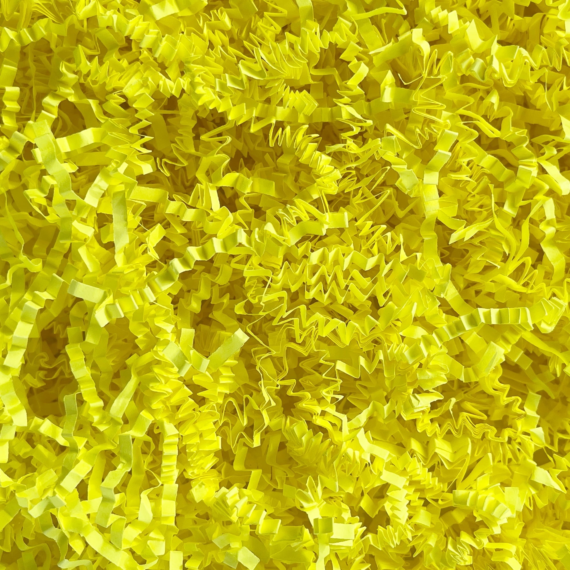 1 LB Yellow Crinkle Cut Paper Shred Gift Basket Filler Confetti Easter ...
