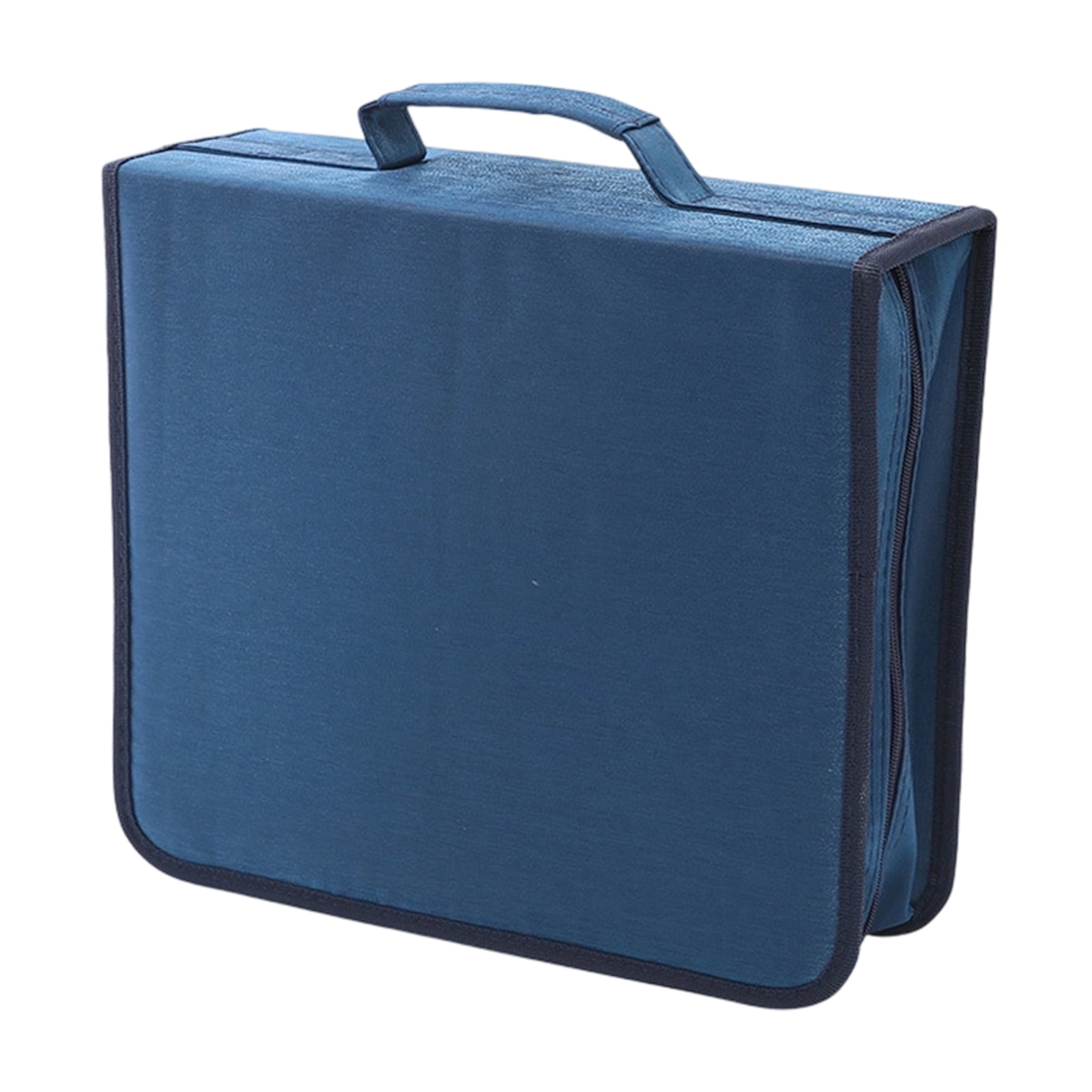 Disc Storage Box Carrying Case with Handle Stackable VCD Holder ...