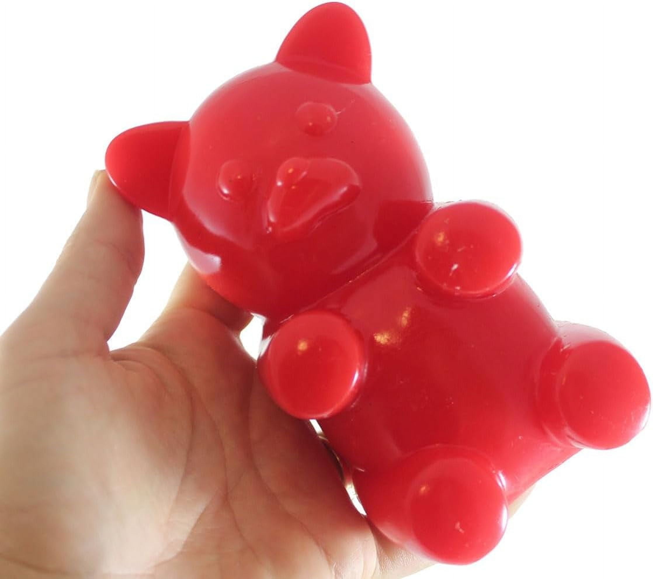 1 Large Sticky Mochi Gummy Bear - Large Solid Squishy Sensory Fidget ...