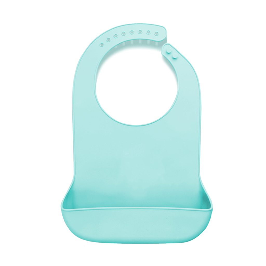 1 Large Waterproof Anti-oil Adult Mealtime Silicone Bib Clothes ...