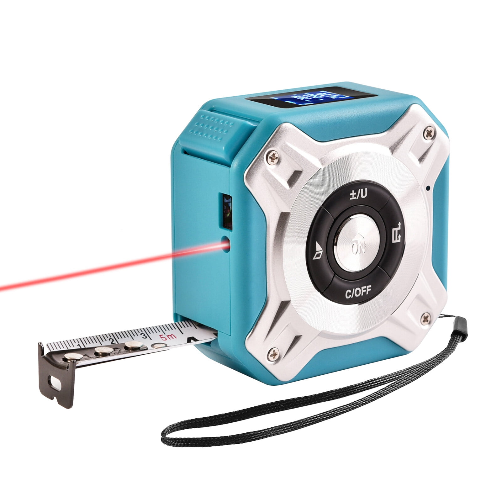 in 1 Laser Tape Measure Digital Ranger Finder 16Ft Measuring Tape 131Ft ...