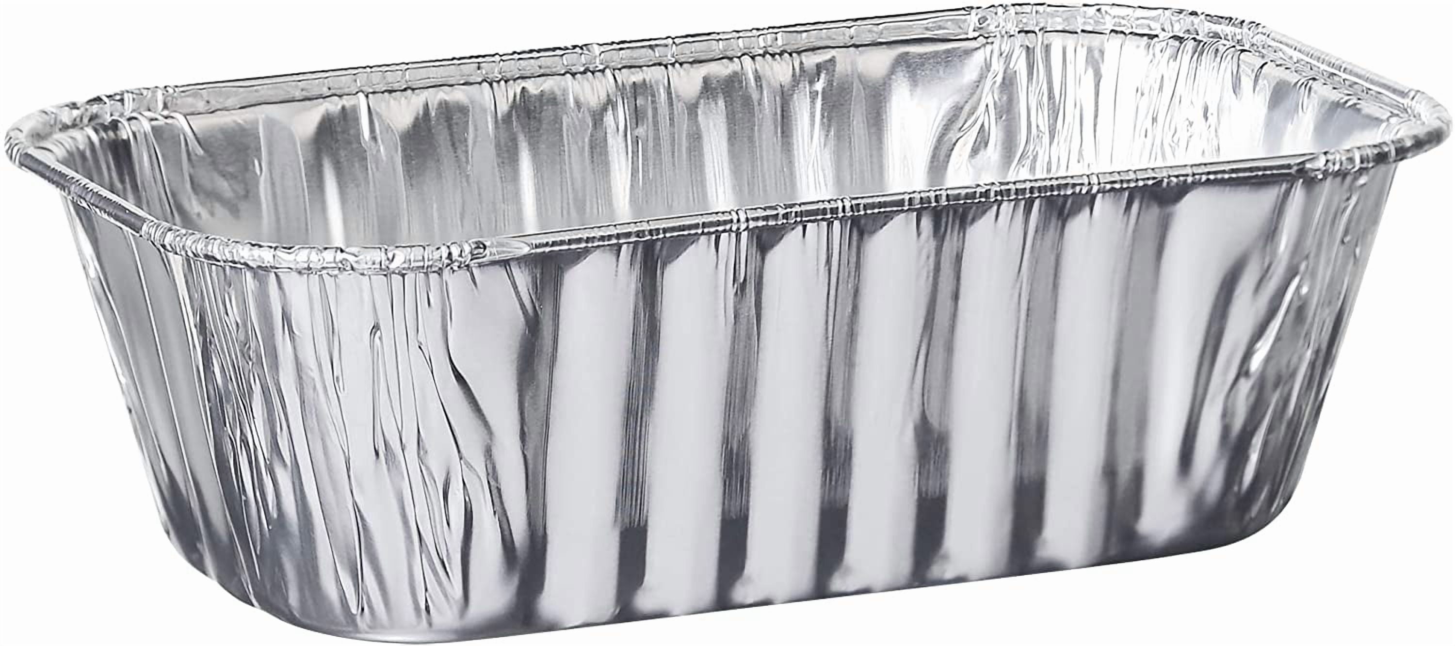 1 Lb 10 Pack Disposable Loaf Pans Aluminum Tin Foil Meal Prep Bakeware ...