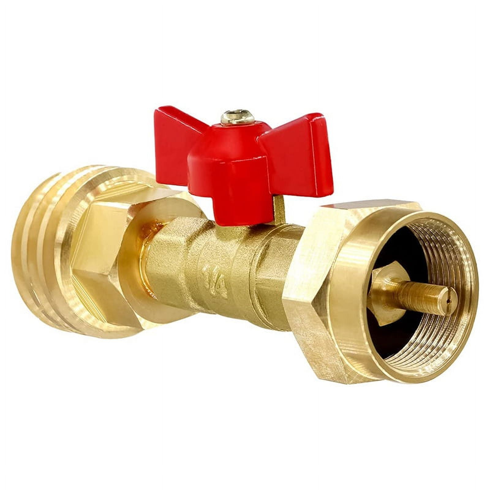 1 Lb to 20 Lb Propane Tank Adapter with Valve, Converter Universal for ...