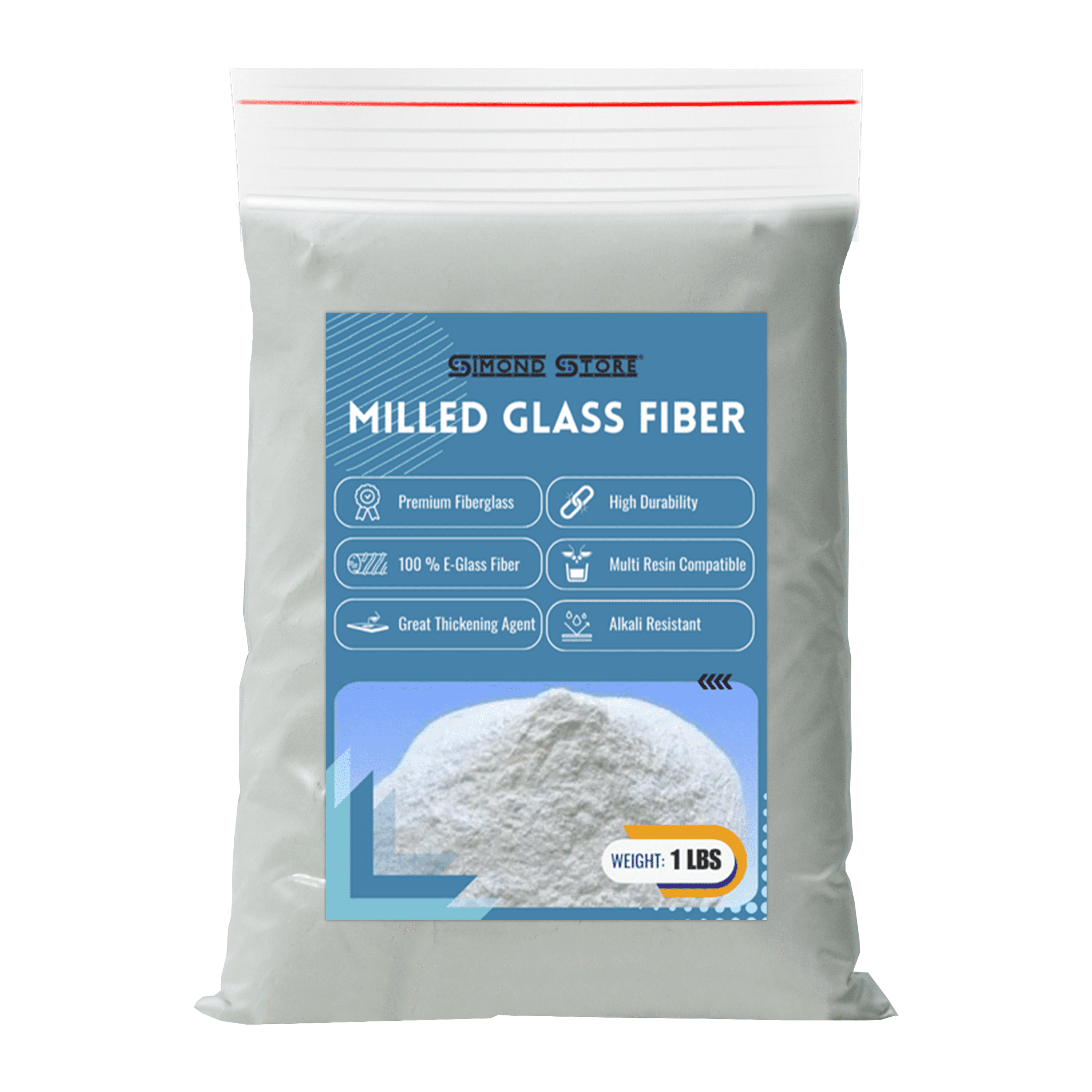 1 Lbs. - Milled Fiber Glass - Resin Filler Material - Walmart.com