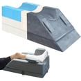 1 Leg Elevation Pillow, 4-Height Adjustable Memory Foam Wedge with ...