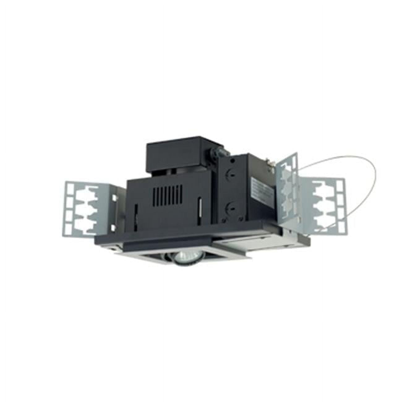 1 Light Double Gimbal Recessed Built in Electronic Transformer, White ...
