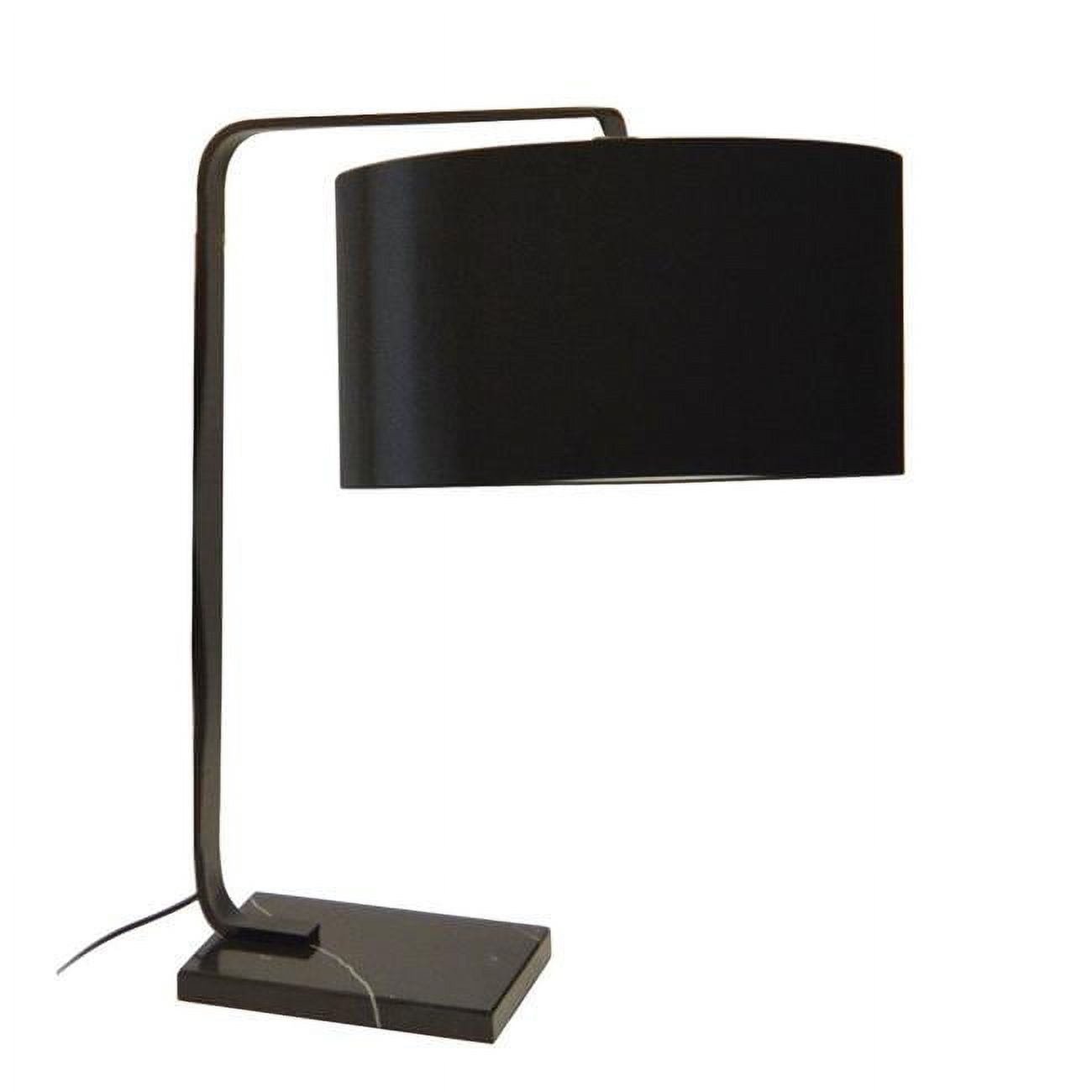 1 Light Incandescent Table Lamp, Black - Walmart.com