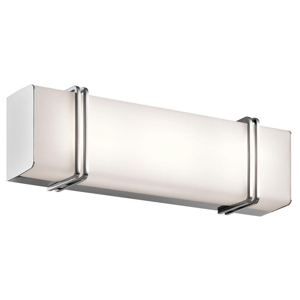 1 Light Linear Bathroom Light Fixture Approved for Damp Locations with ...