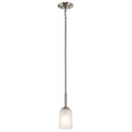 Kichler Winslow 1 Light Black Mini Pendant, Single Metal Ceiling ...