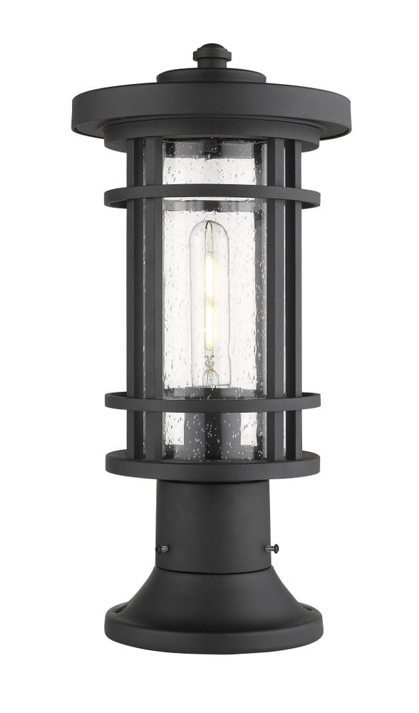 1 Light Outdoor Pier Mount Lantern In Craftsman Style 8 Inches Wide By ...