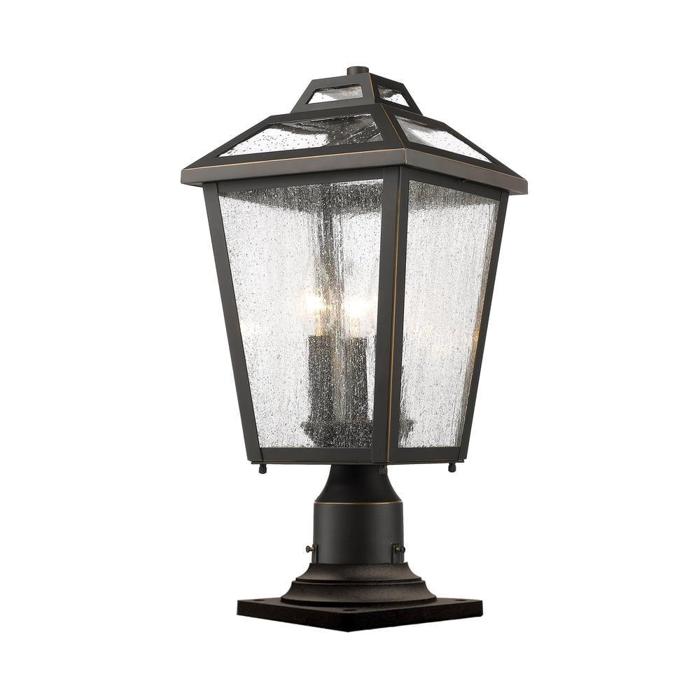 1 Light Outdoor Pier Mount Light In Period Inspired Style-21.5 Inches ...