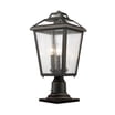 1 Light Outdoor Post Mount Lantern In Seaside Style 14.25 Inches Wide ...