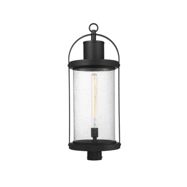 Outdoor Light Fixture Support Post 19-1/2 In. Black - Walmart.com