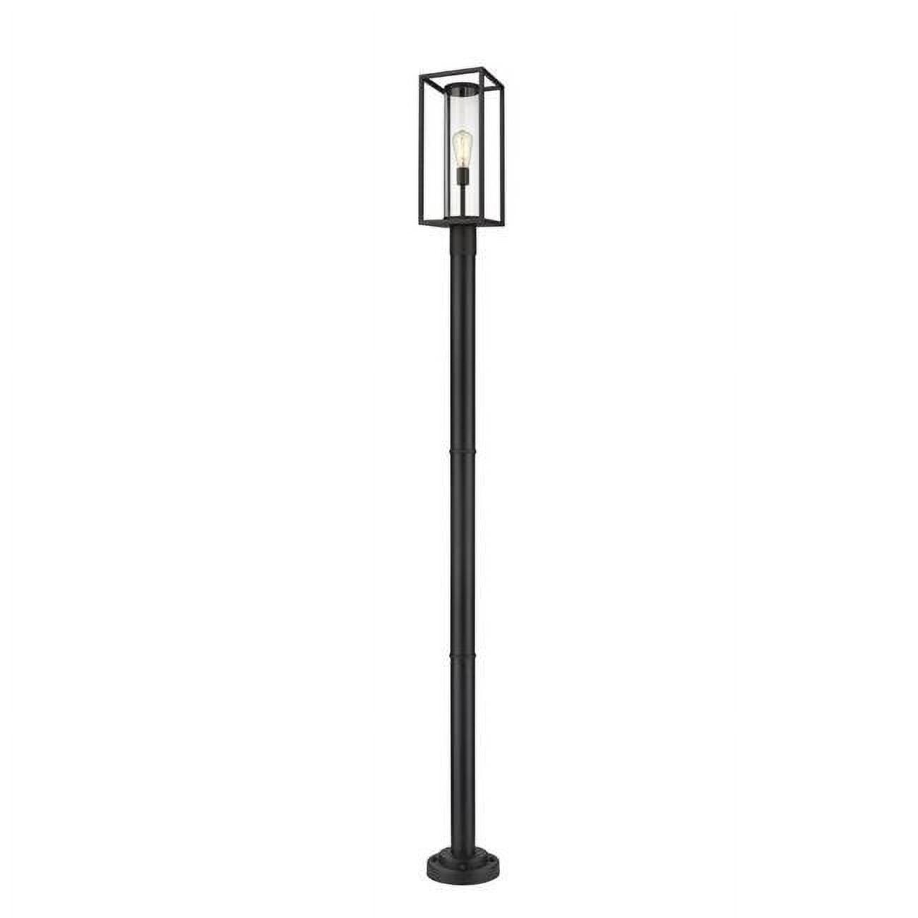 1 Light Outdoor Post Mount Lantern In Industrial Style 9 Inches Wide By ...