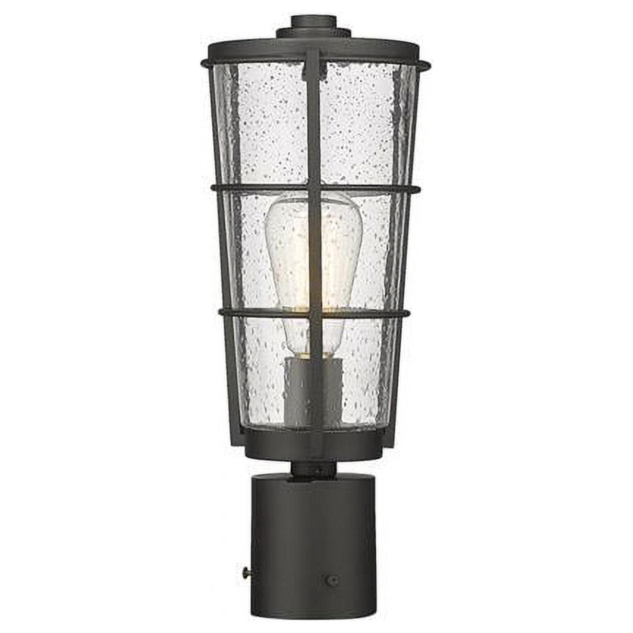 1 Light Outdoor Post Mounted Fixture In Outdoor Style-15.25 Inches Tall ...