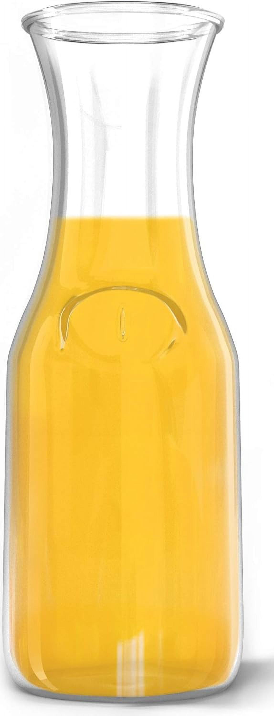 1 Liter Glass Carafe - Wine Decanter Drink Pitcher - Narrow Neck For ...