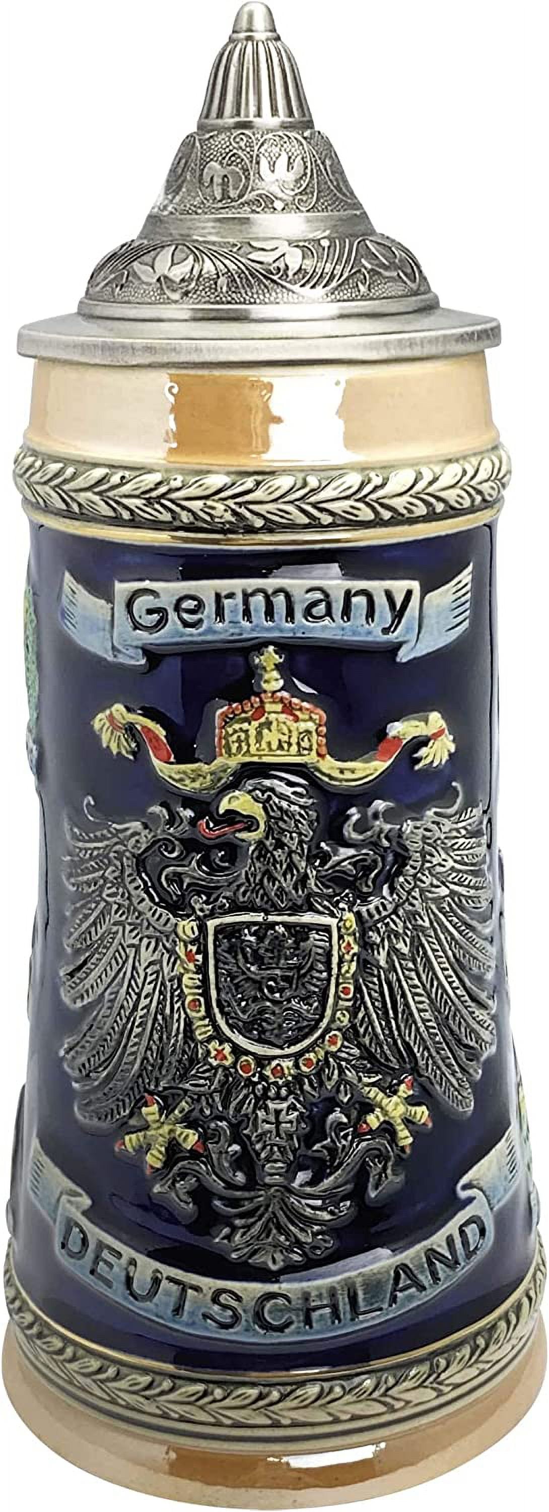 1 Liter | OktoberfestHaus Deutschland German Adler (Eagle) Beer Stein ...