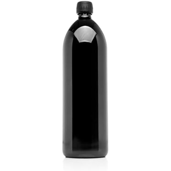 1 Liter Ultraviolet Glass Water Bottle Airtight, Leak-Proof, Smell-Proof Dark Glass Bottle ...