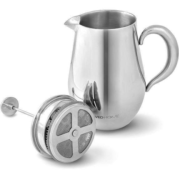 1 Litre piston coffee maker - Unbreakable and keeps coffee hot for a ...