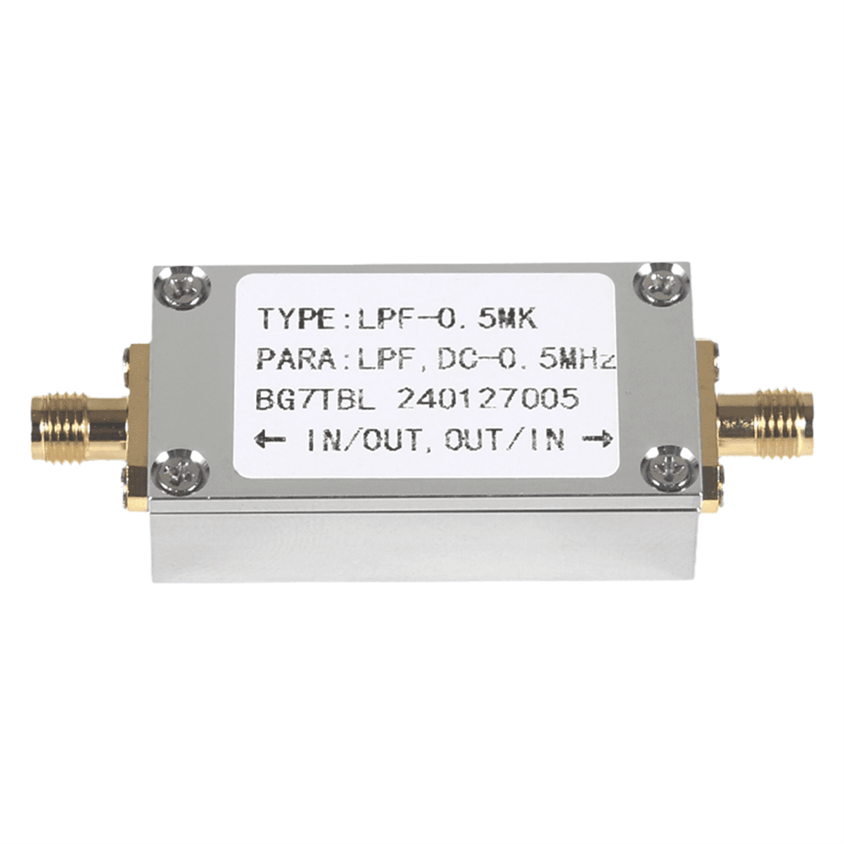 1 * Low Pass Filter-Silver - Walmart.com