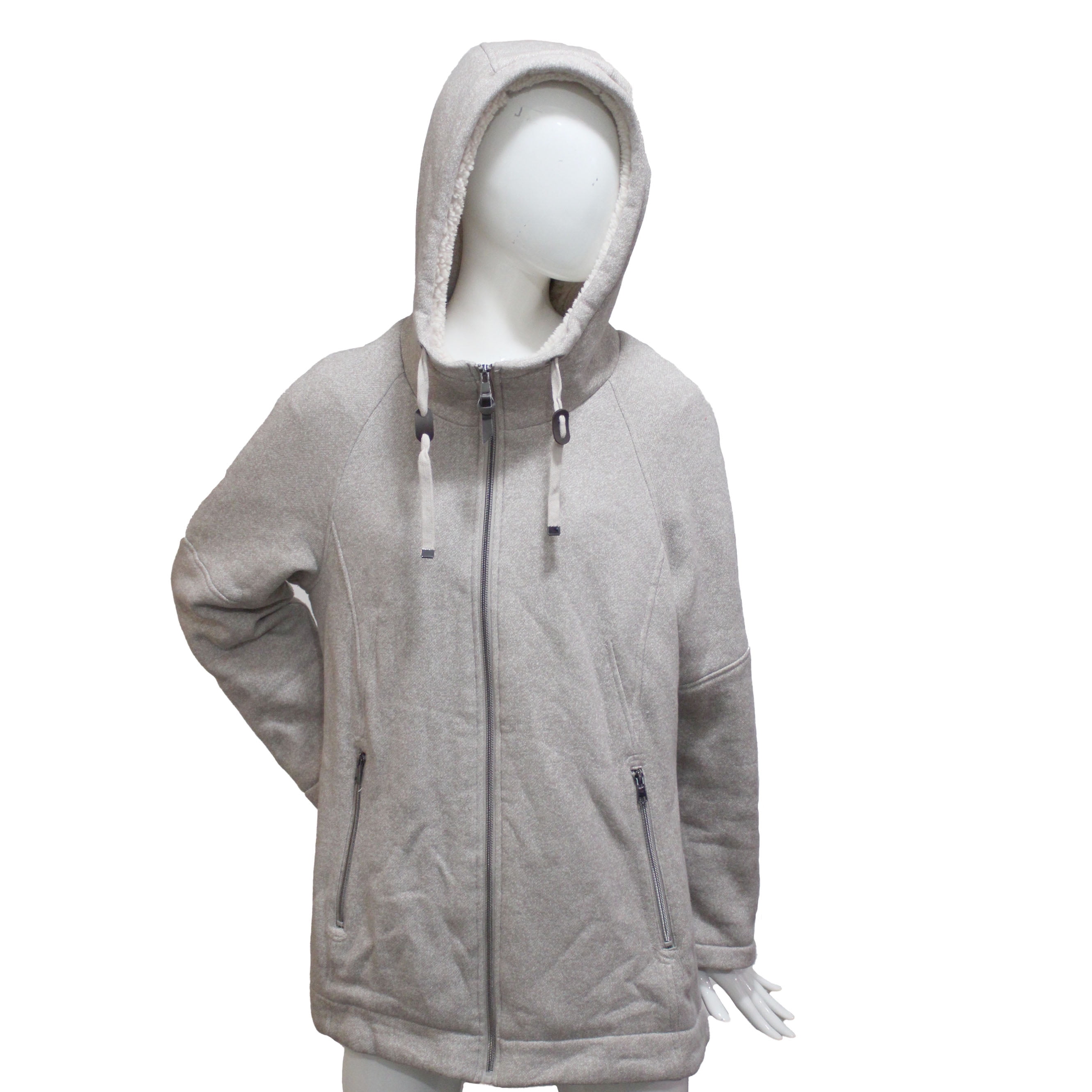 1 Madison Expedition Ladies' Knit Jacket Sherpa Lined Hood Size: M ...