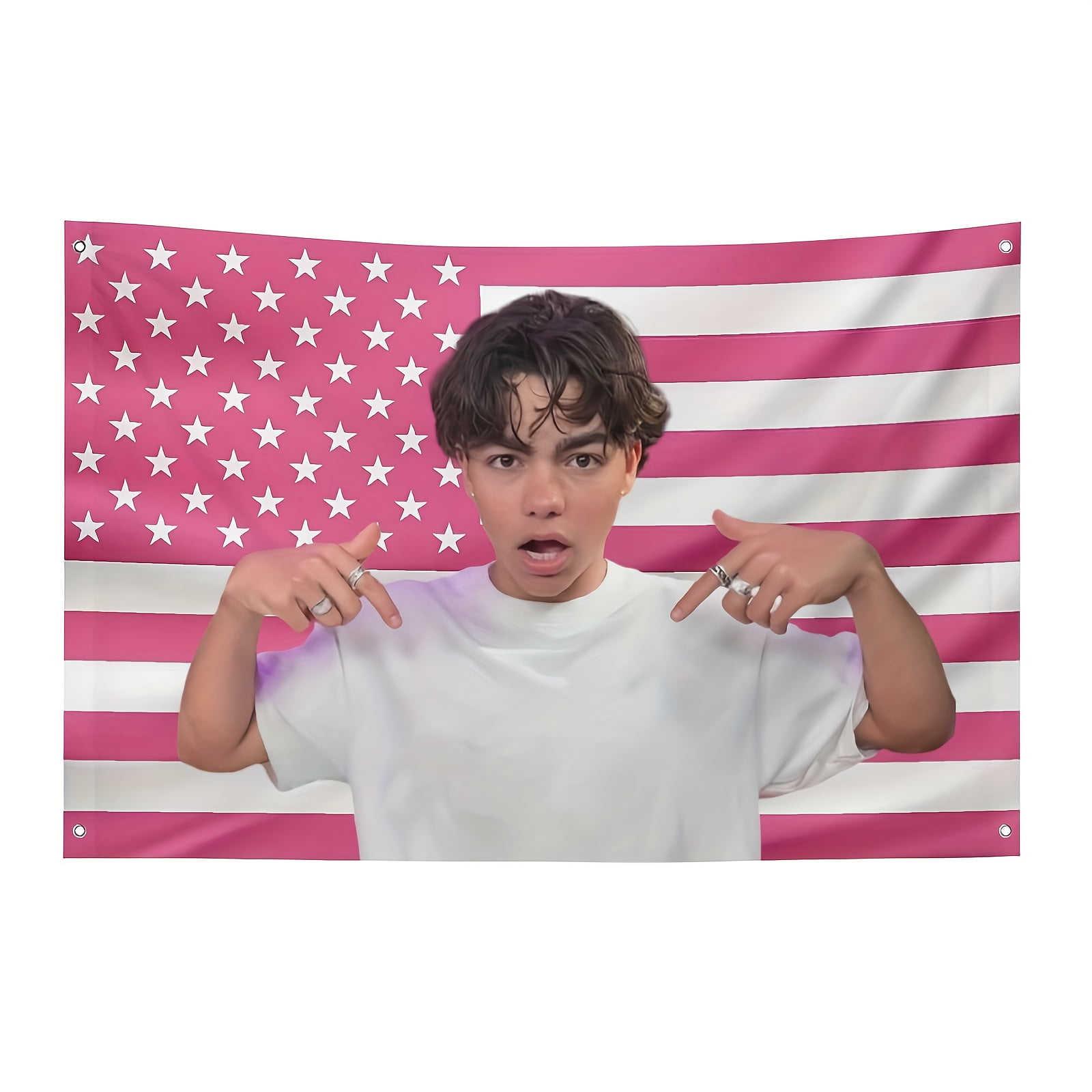 1 Malachi Barton Pink American Flag Banner Tapestry, Suitable for ...