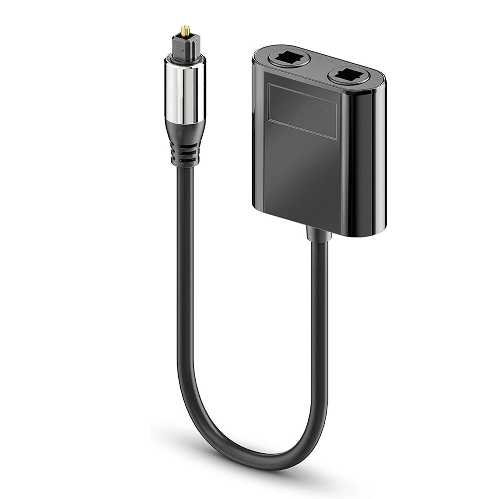 1 Male Input to 2 Female Output SPDIF Optical Toslink Optical Fiber ...