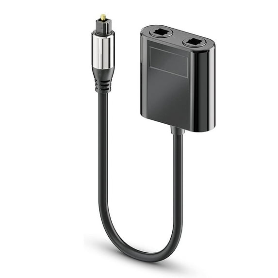 1 Male Input to 2 Female Output SPDIF Optical Toslink Optical Fiber ...