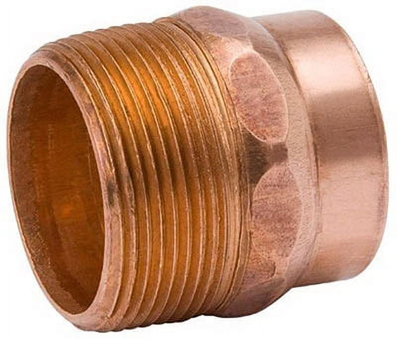 1" Male Pipe Thread Wrot Copper Adapter Copper x Male Pipe Thread, Each ...