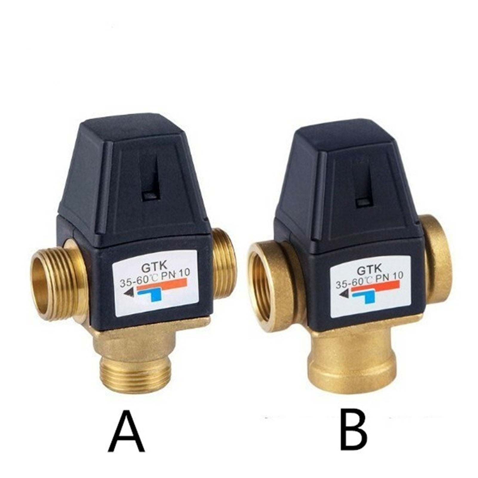 1" Male Thread 3 Way Thermostatic Mixing Valve DN25 DN20 Solar Water ...