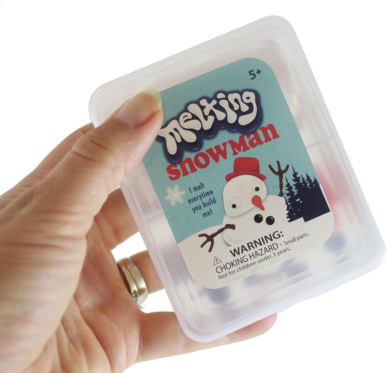 1 Melting Snowman Putty Slime - White Slime with Snow Man Parts - Eyes ...