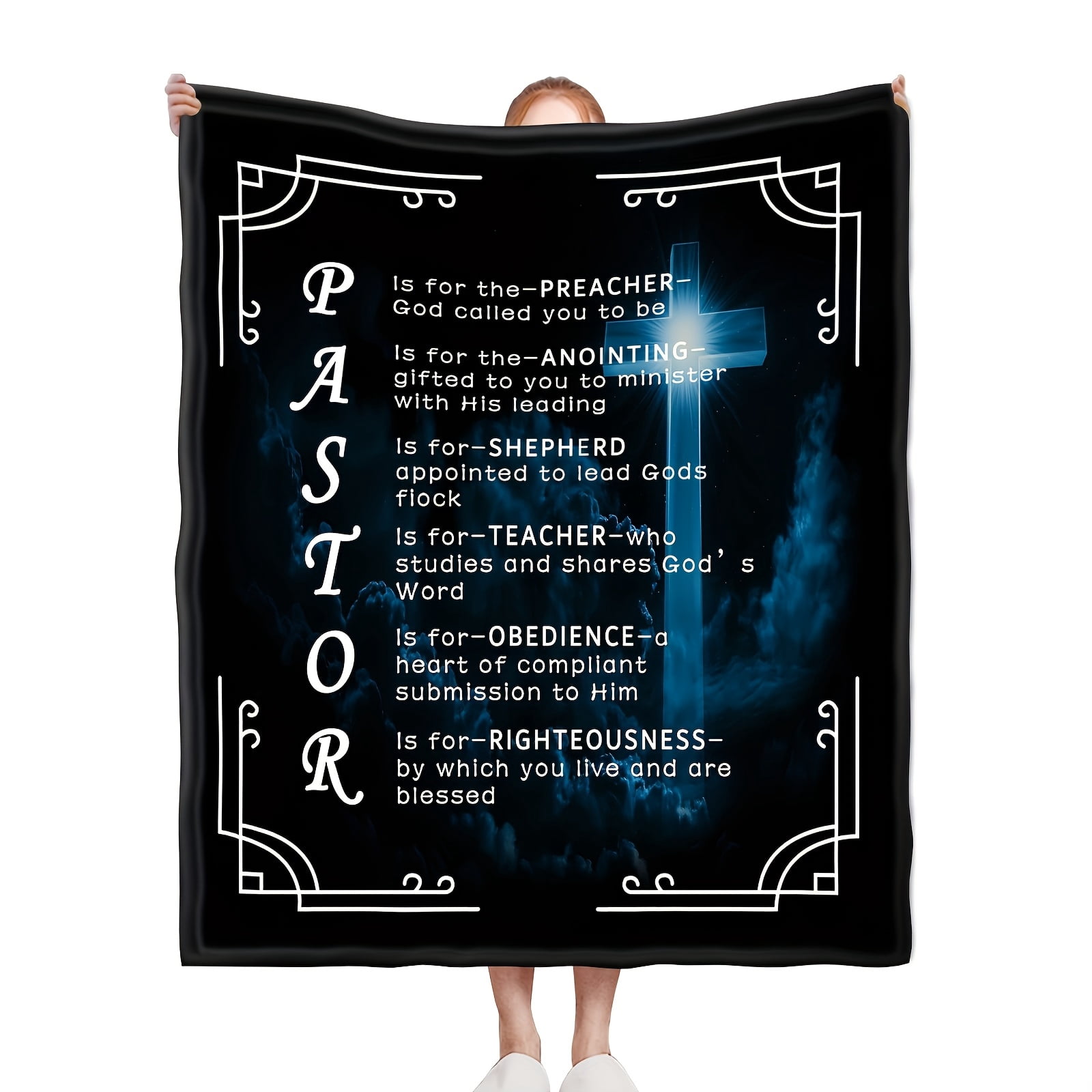 1 Men'S Pastor Thank You Gift Blanket Christmas Thank You Gift Pastor ...