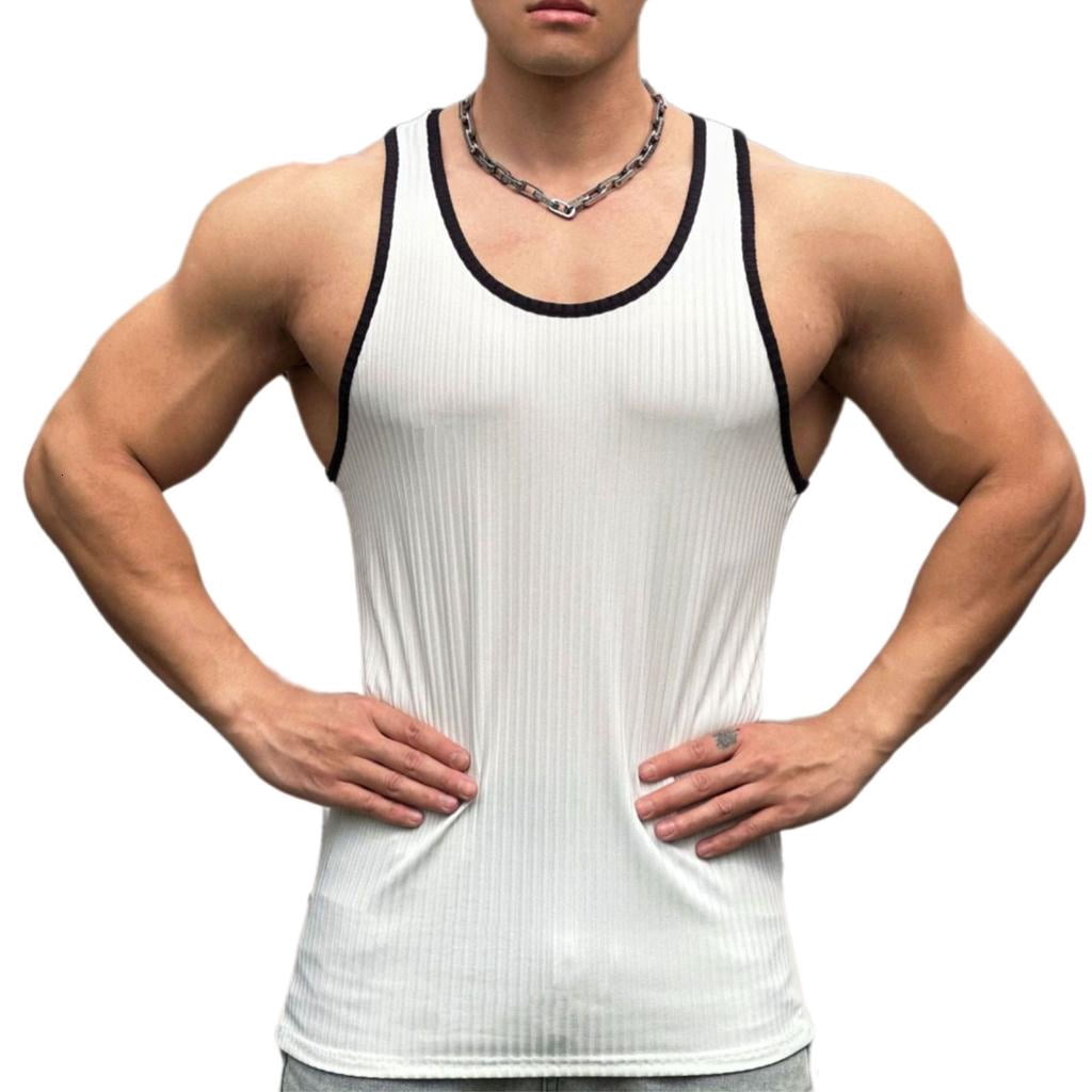 1. Men's Quick Dry Racerback Workout Top Breathable Sleeveless Gym ...