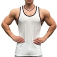 1. Men's Quick Dry Racerback Workout Top Breathable Sleeveless Gym ...