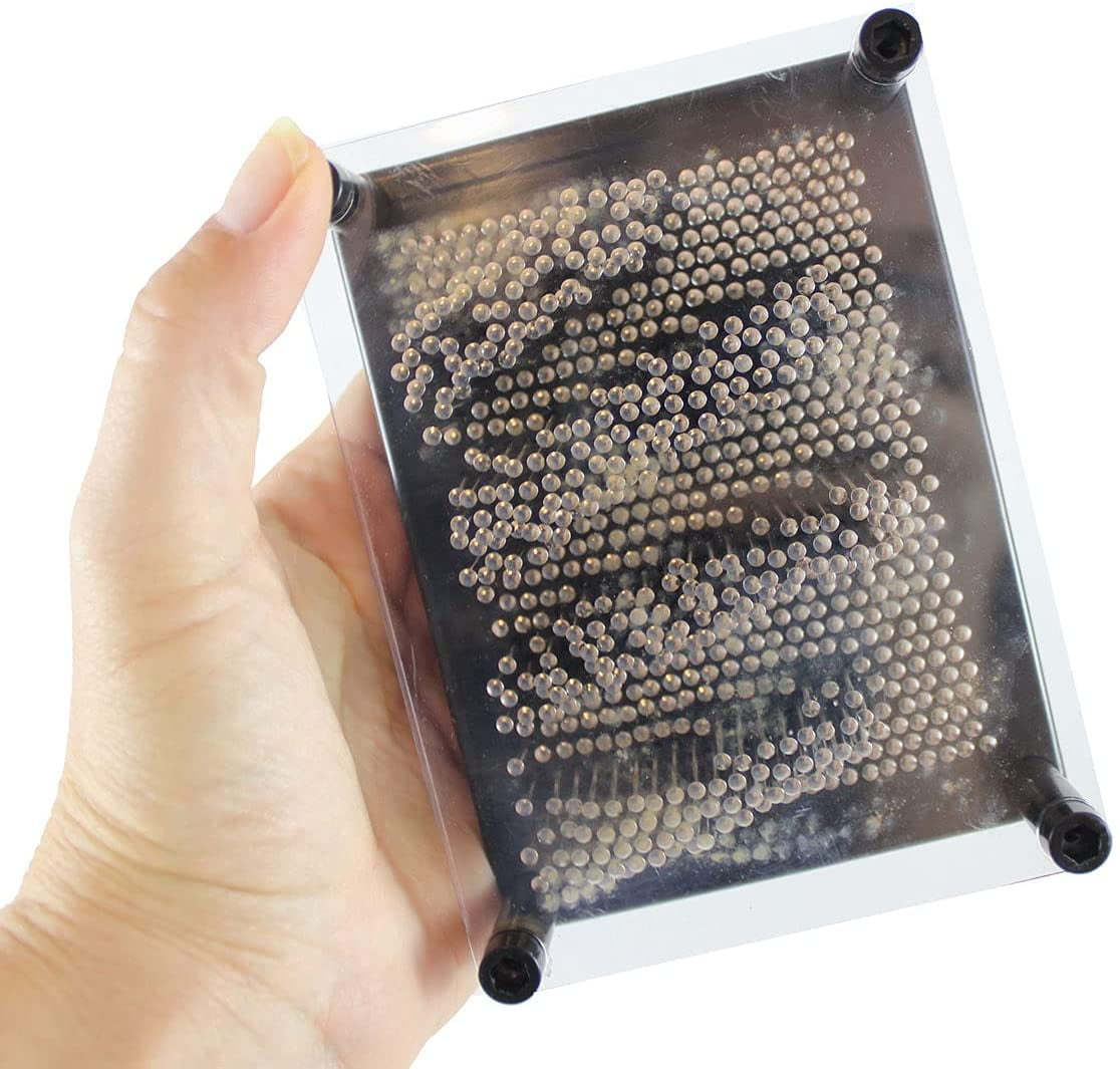 1 Metal Rectangle Shape Pin Art Classic Fun Toy - 3D Clone Sculpture ...