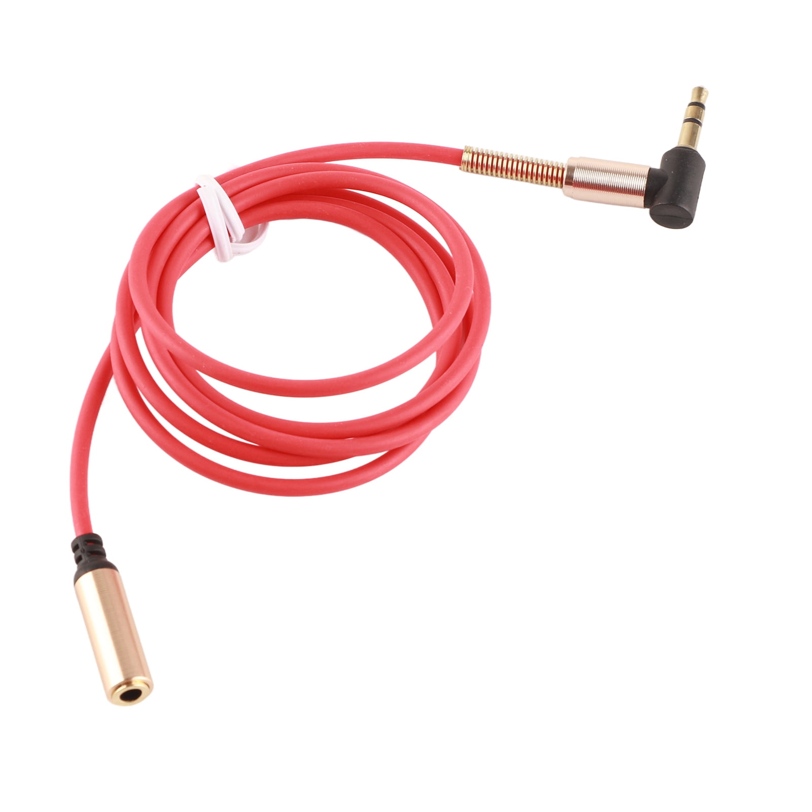 1 Meter 3.5mm Male to Female Headphone Cord L shaped Right Angle Phone ...