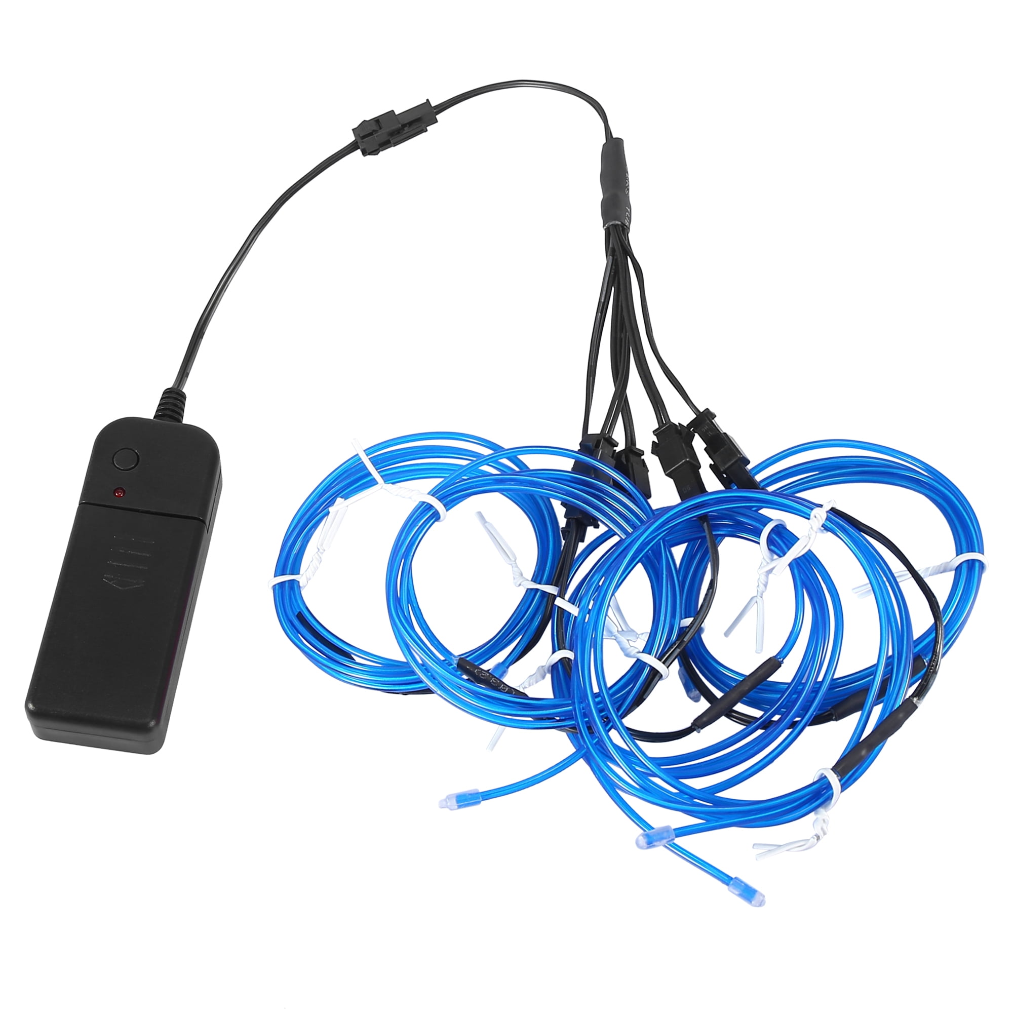 1 Meter/3ft 1 Male to 5 Female Connector Interior EL Wire String Strip ...