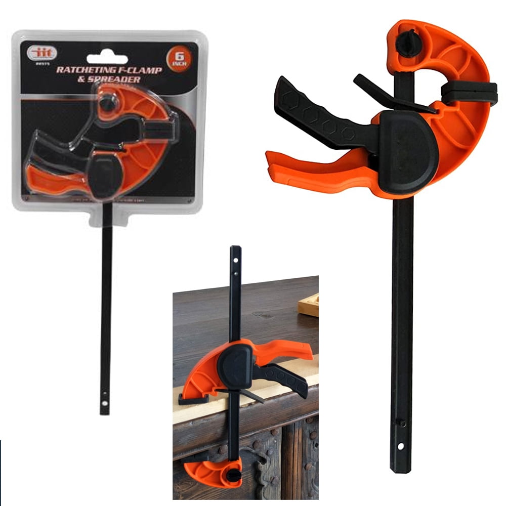 1 Mini 6" Ratcheting F Clamp Bar Vise Squeeze Wood Spreader Woodwork ...