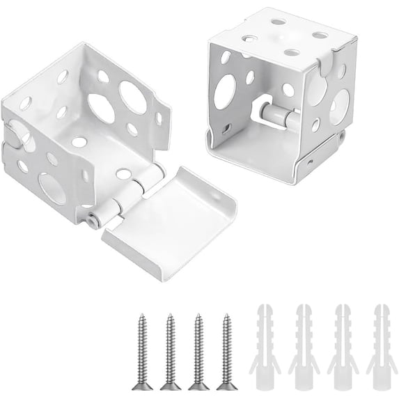 1" Mini Blind Metal Brackets (4-Piece Set) - Low Profile Box Mount for ...