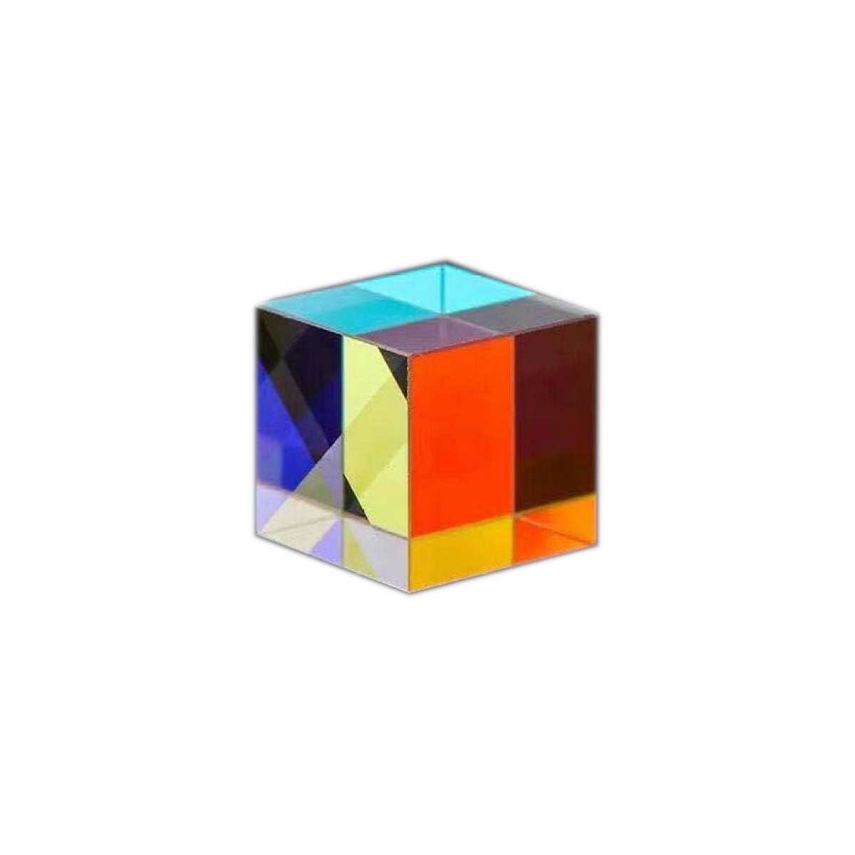 1 * Mini Optical Glass RGB Prism X-CUBE Physics Teach Educational Toy ...