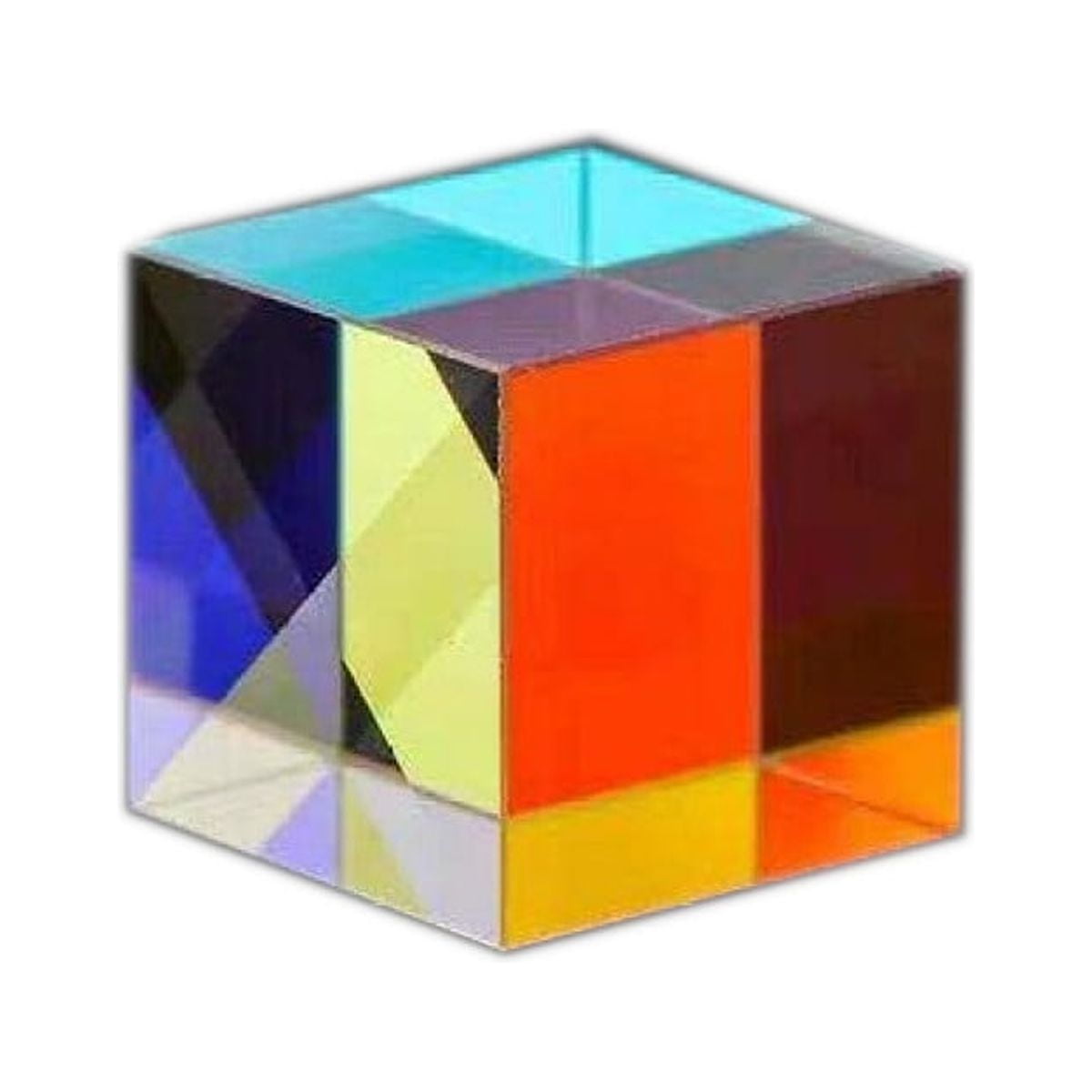 1 * Mini Optical Glass RGB Prism X-CUBE Physics Teach Educational Toy ...